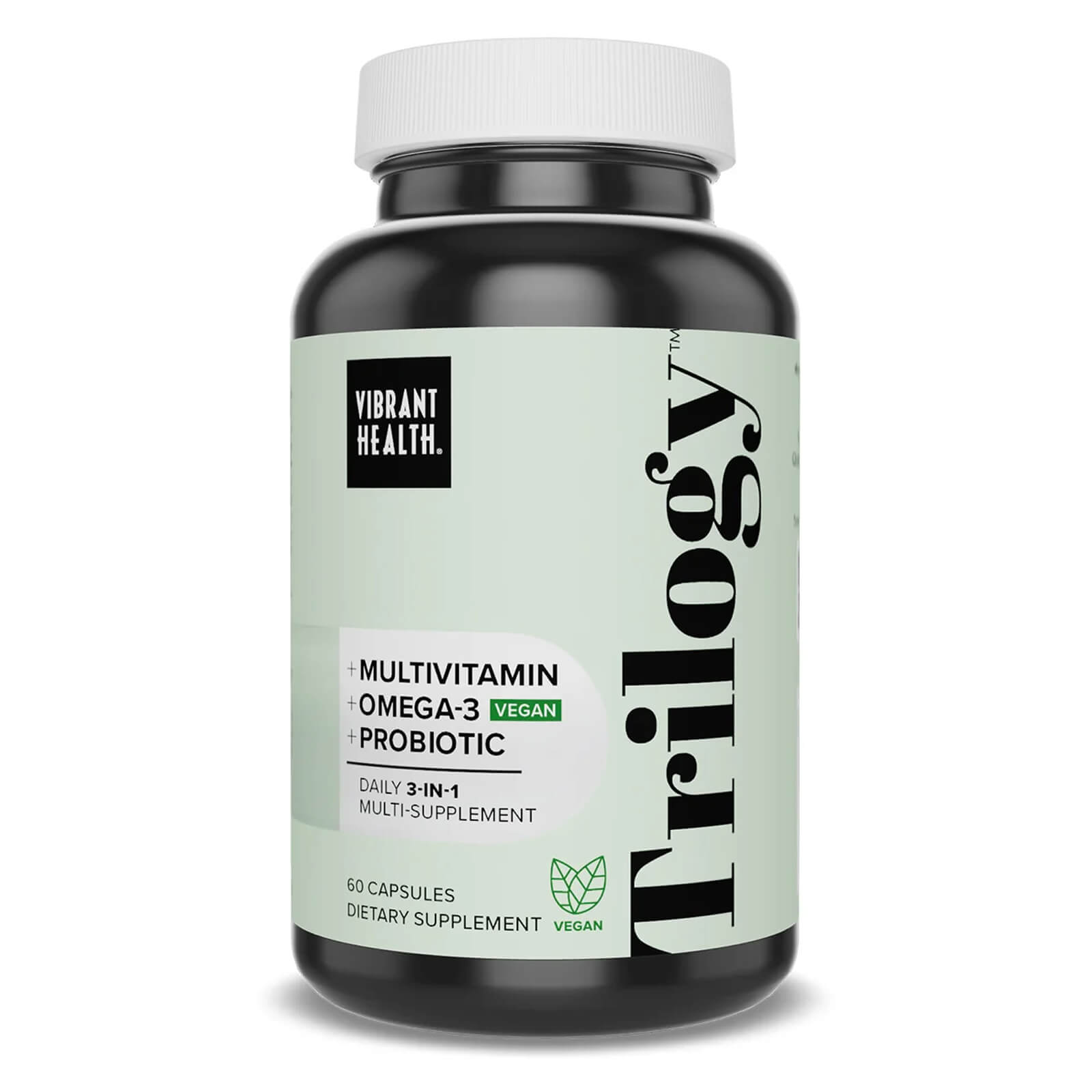 Vibrant Health TRILOGY 3-IN-1 (Multivitamin, Omega-3, Probiotic) 60 ...