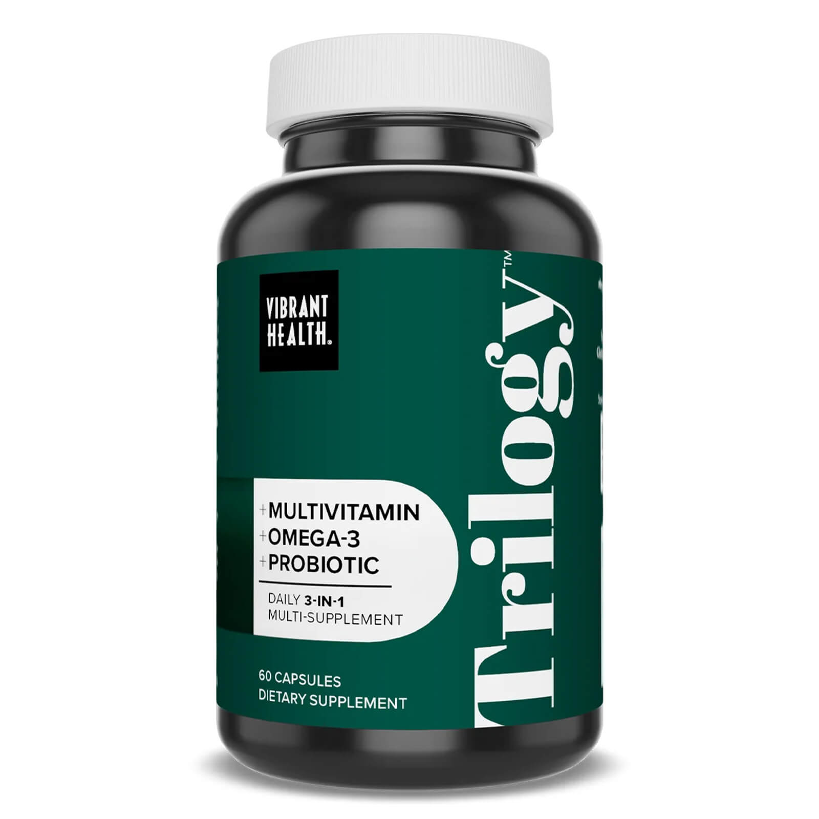 Vibrant Health TRILOGY 3-IN-1 (Multivitamin, Omega-3, Probiotic) 60 ...