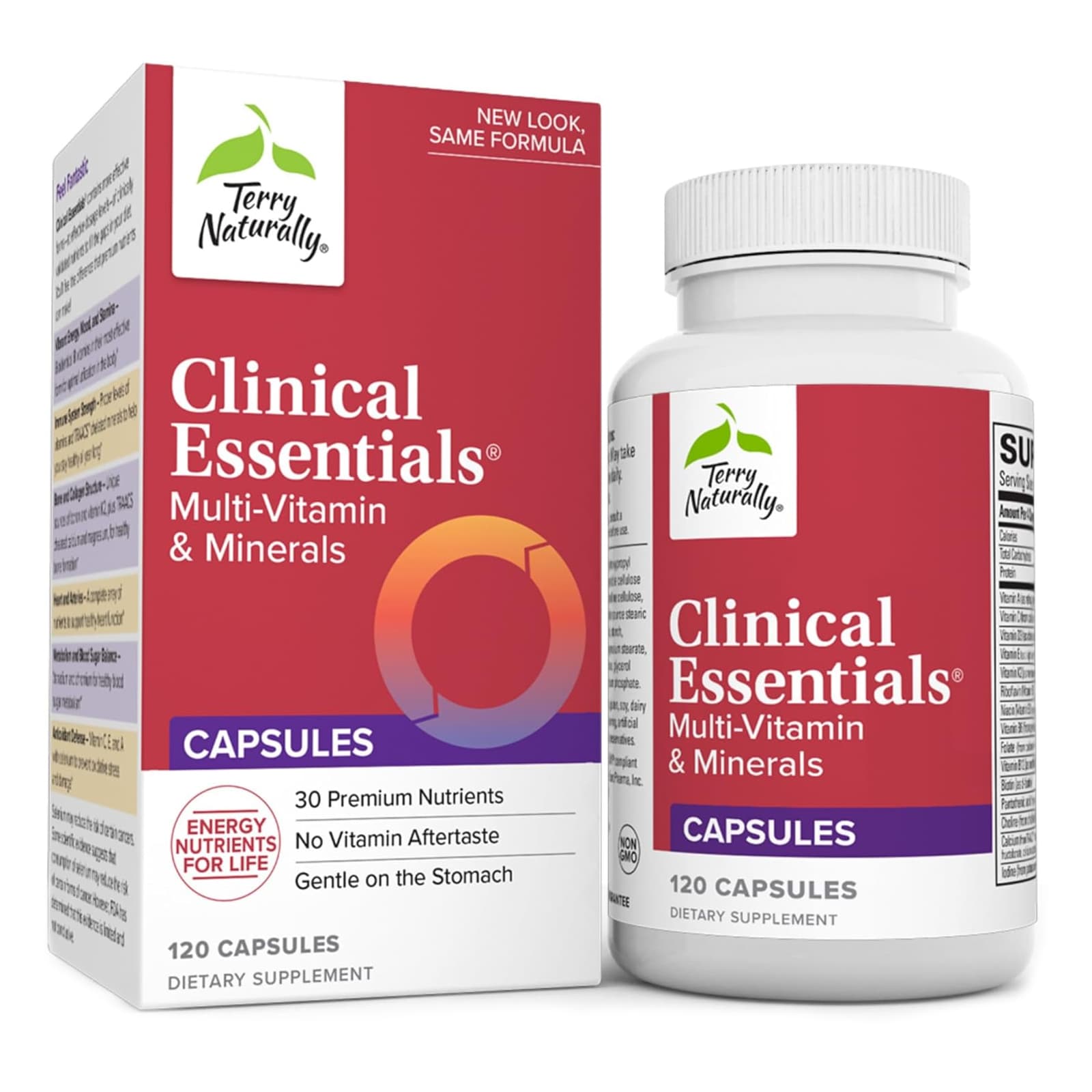 Terry Naturally Clinical Essentials Multi-Vitamin & Minerals 120 ...