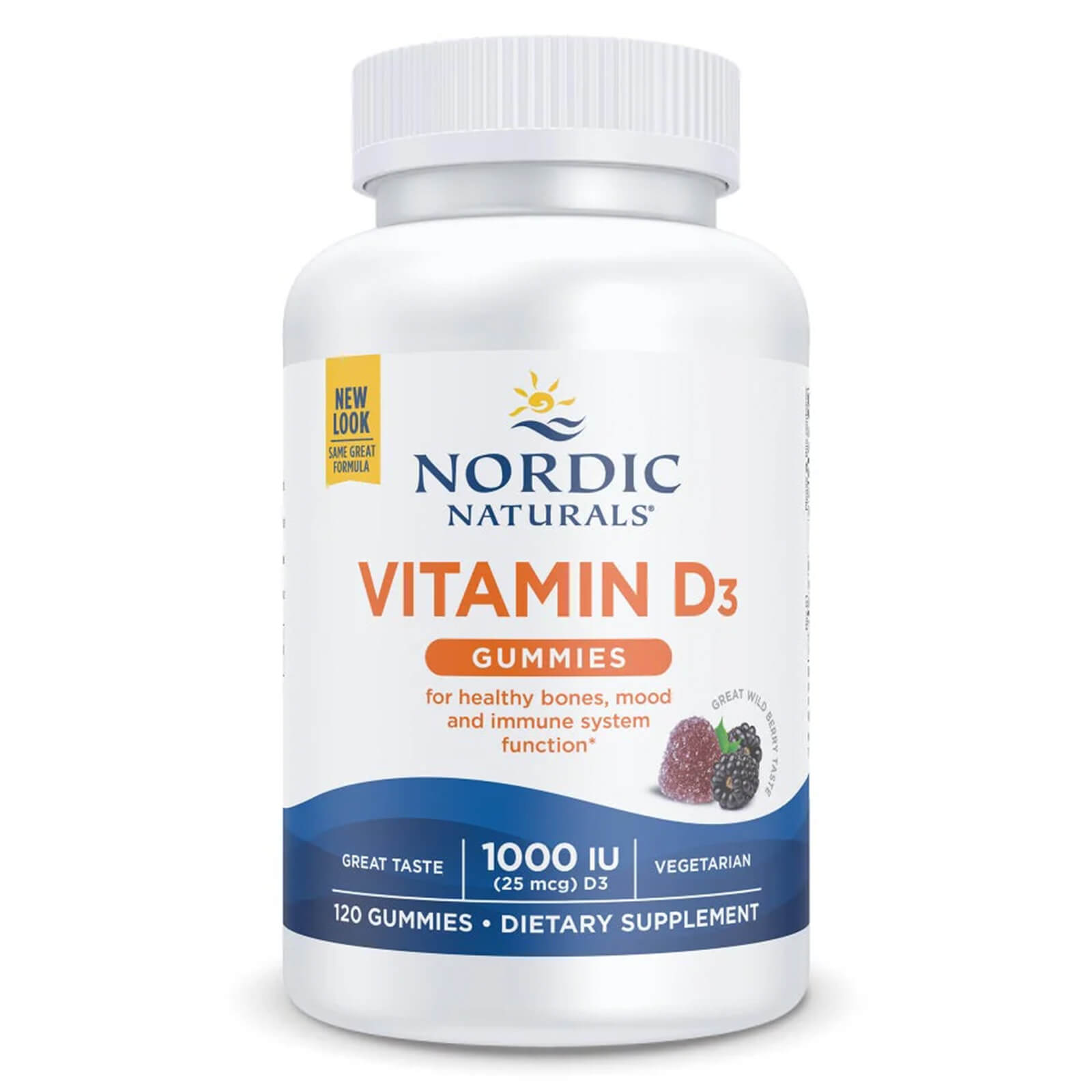 Nordic® Vitamin D3 Wild Berry 120 Gummies | DailyVita