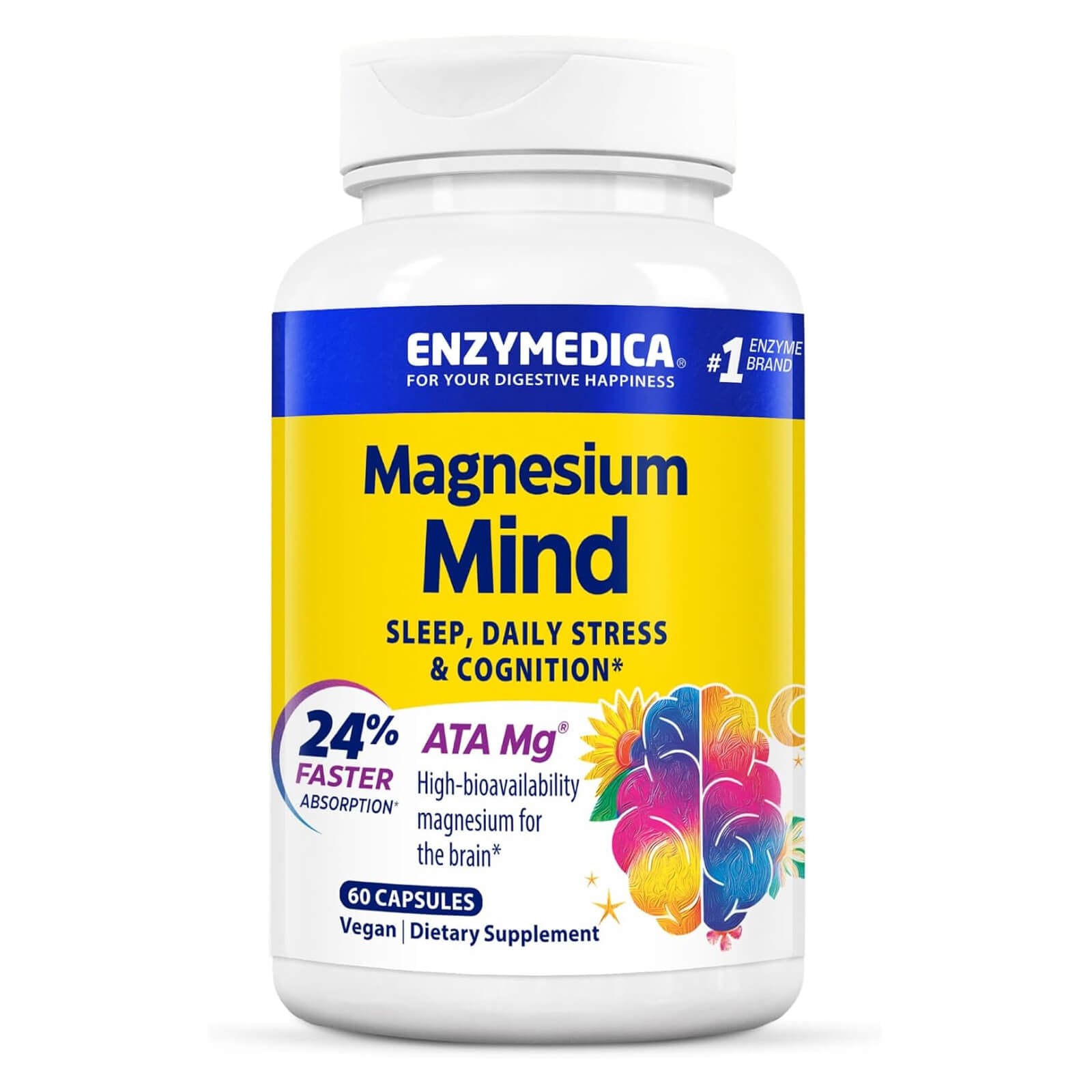 Enzymedica Magnesium Mind 60 Capsules | DailyVita