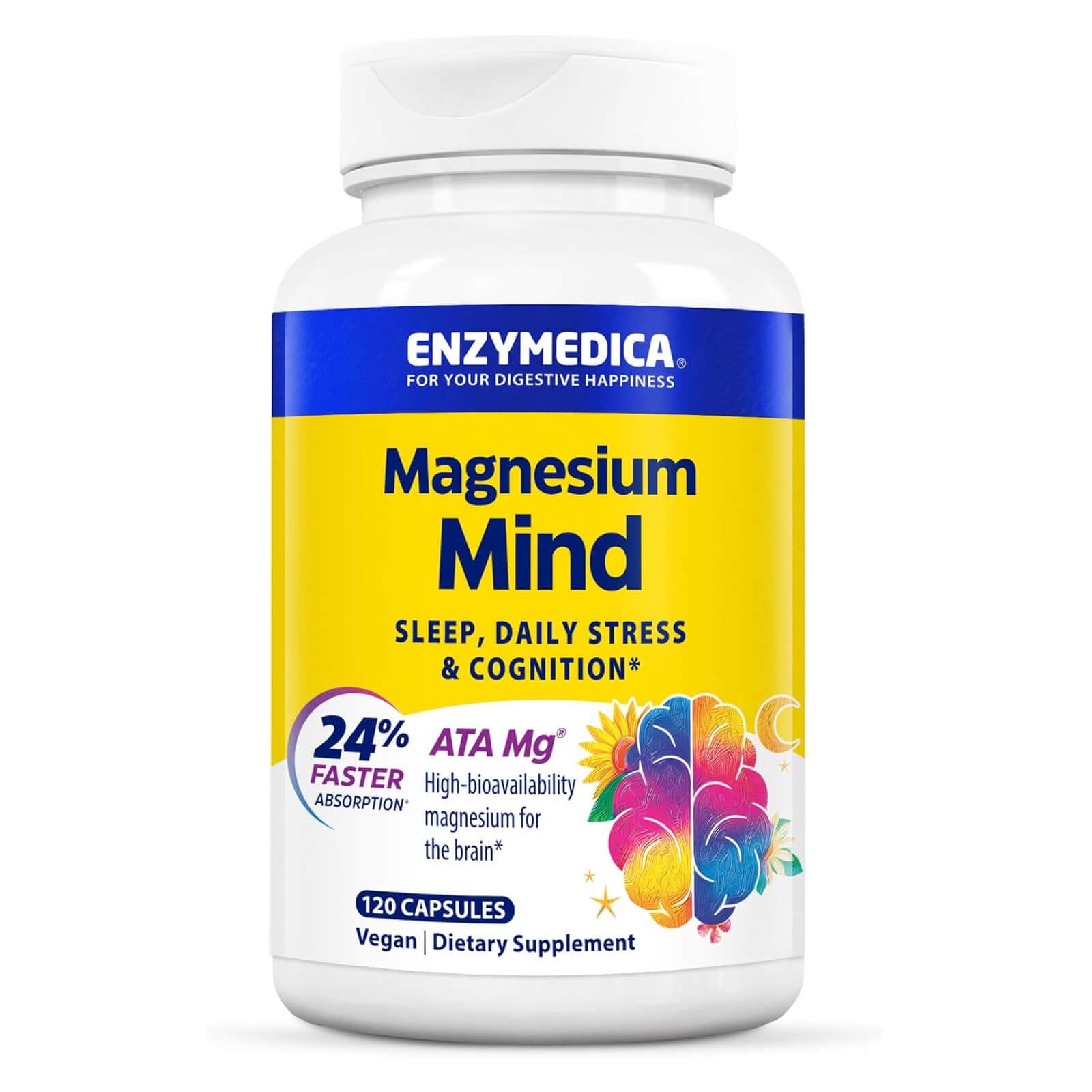 Enzymedica Magnesium Mind 120 Capsules | DailyVita