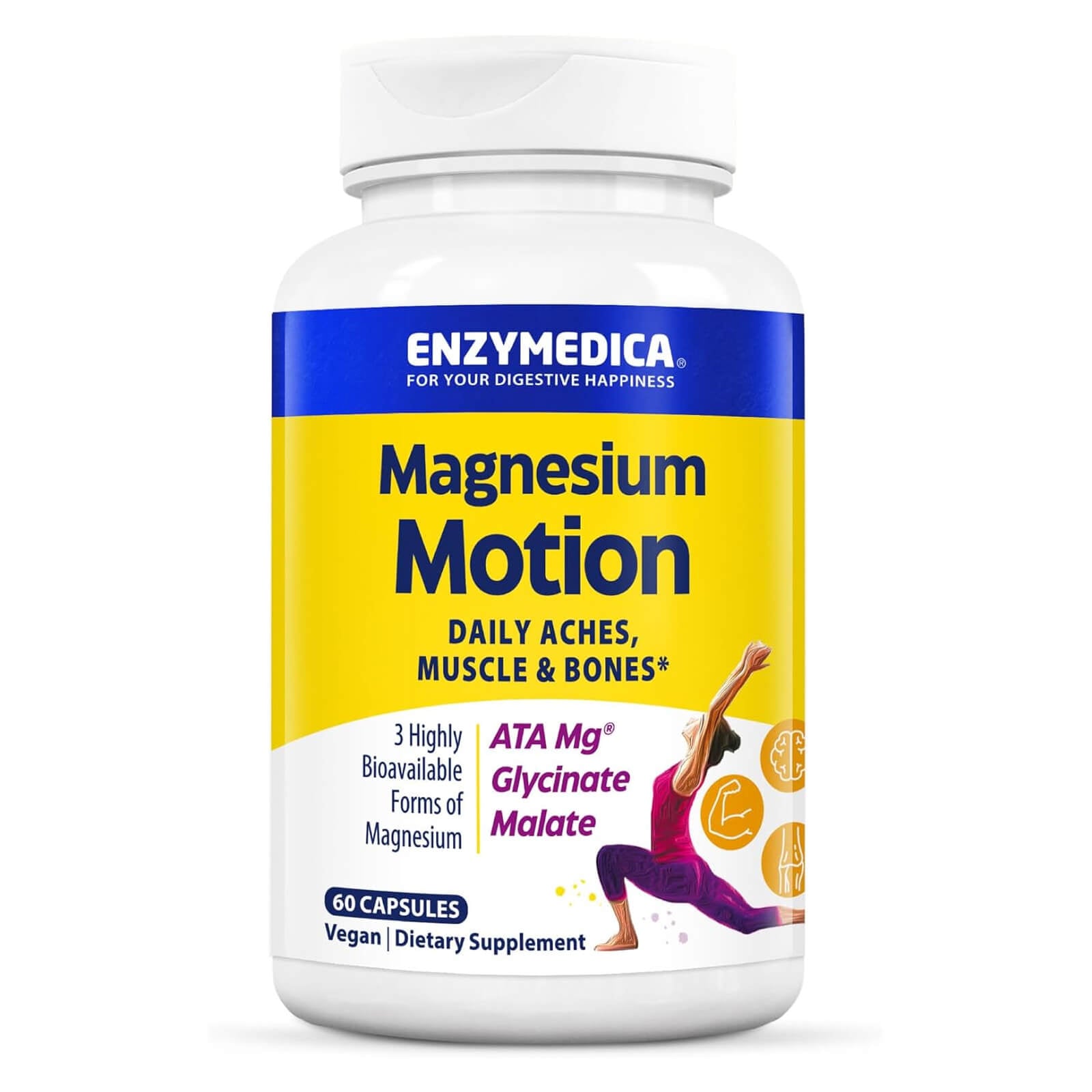 Enzymedica Magnesium Motion 60 Capsules | DailyVita