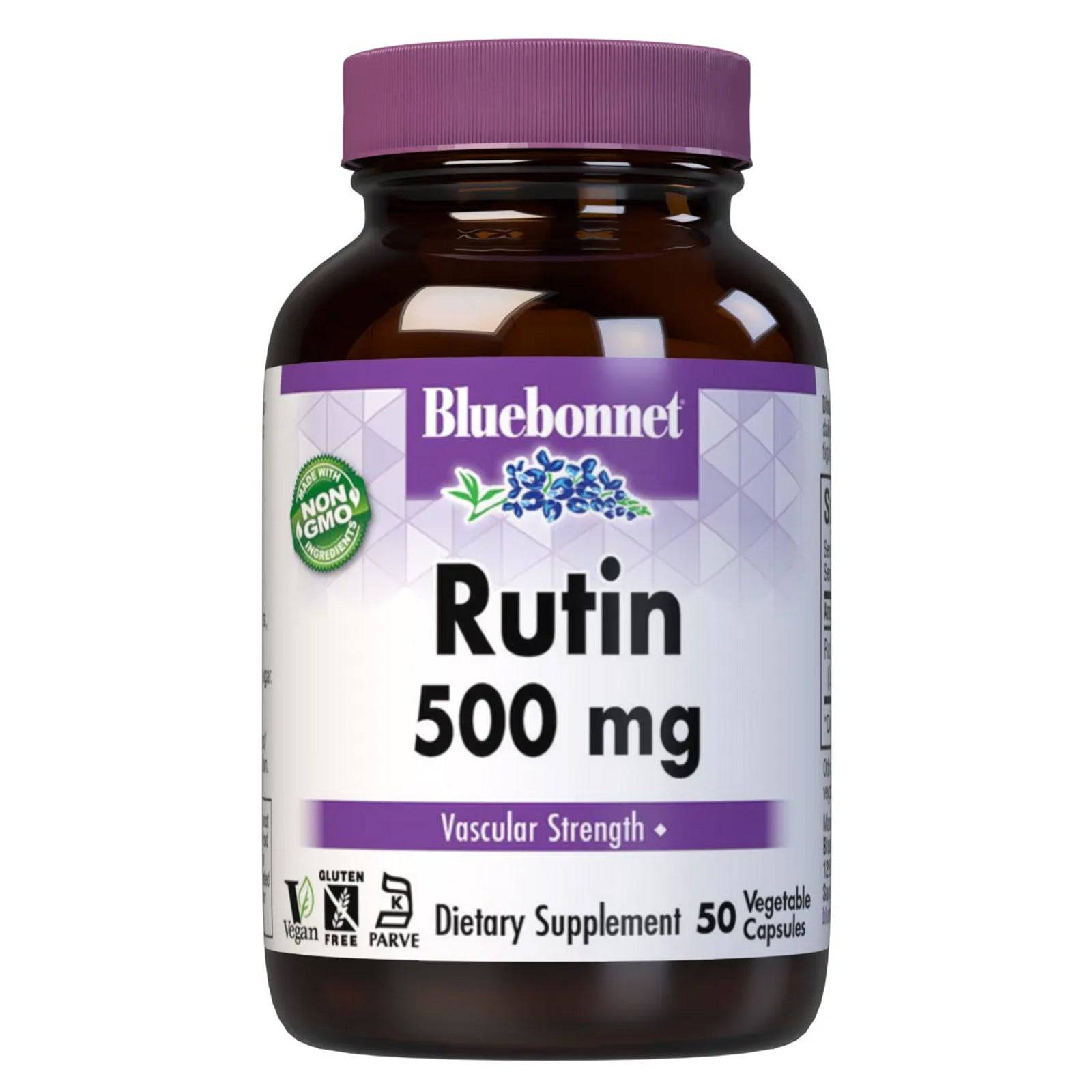 Bluebonnet Rutin 500 mg 50 Veg Capsules | DailyVita