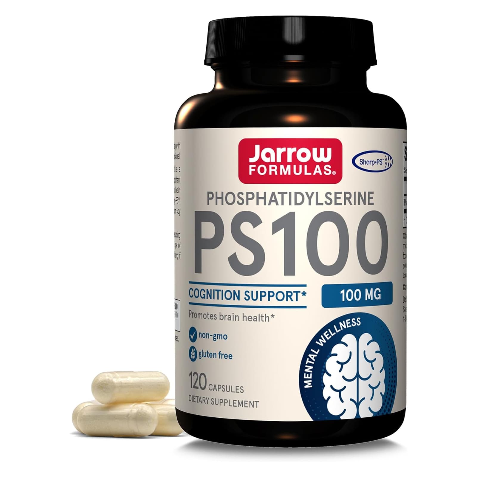 Jarrow Formulas PS-100 Phosphatidyl Serine 100 mg 120 Capsules | DailyVita