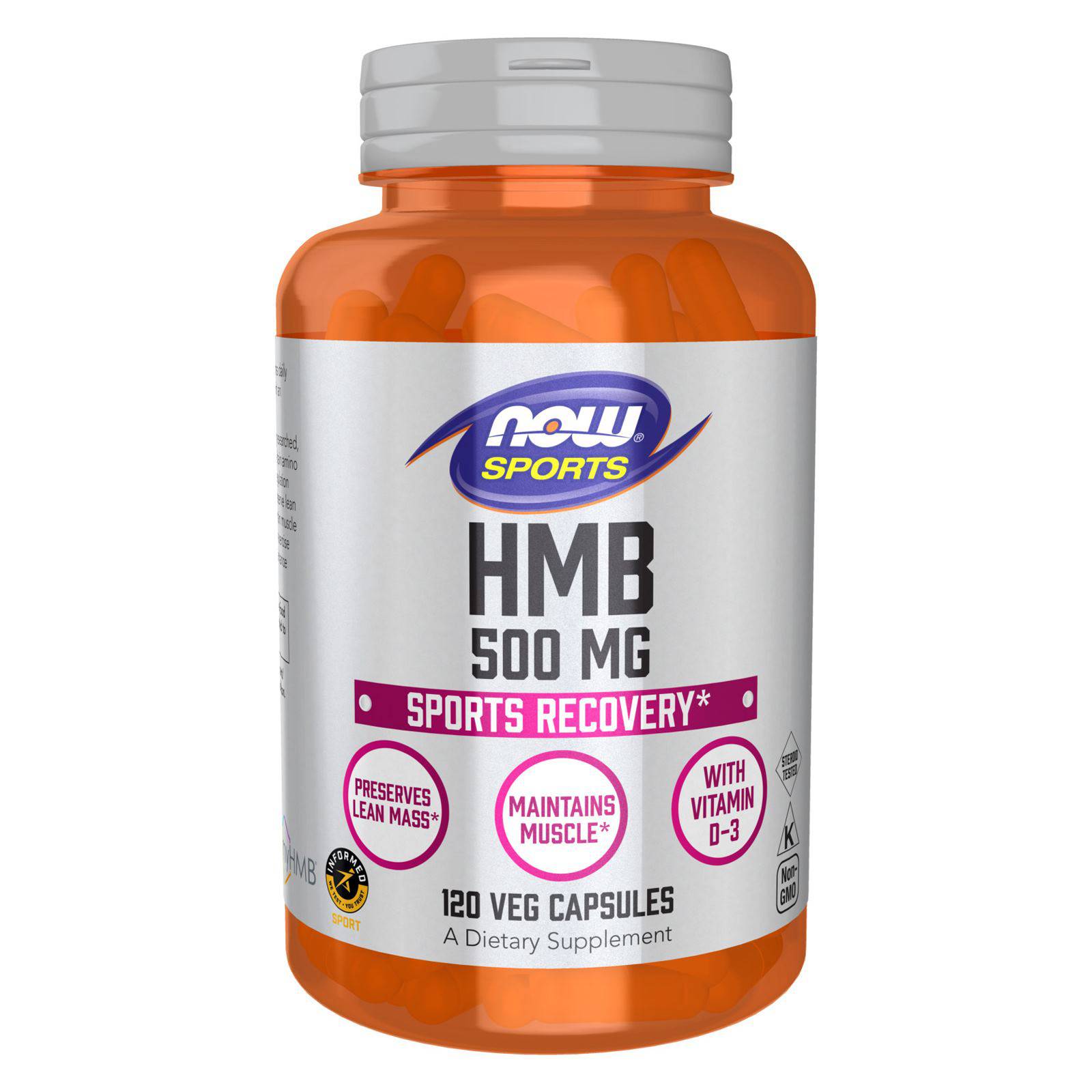 NOW Foods HMB 500 mg 120 Veg Capsules | DailyVita