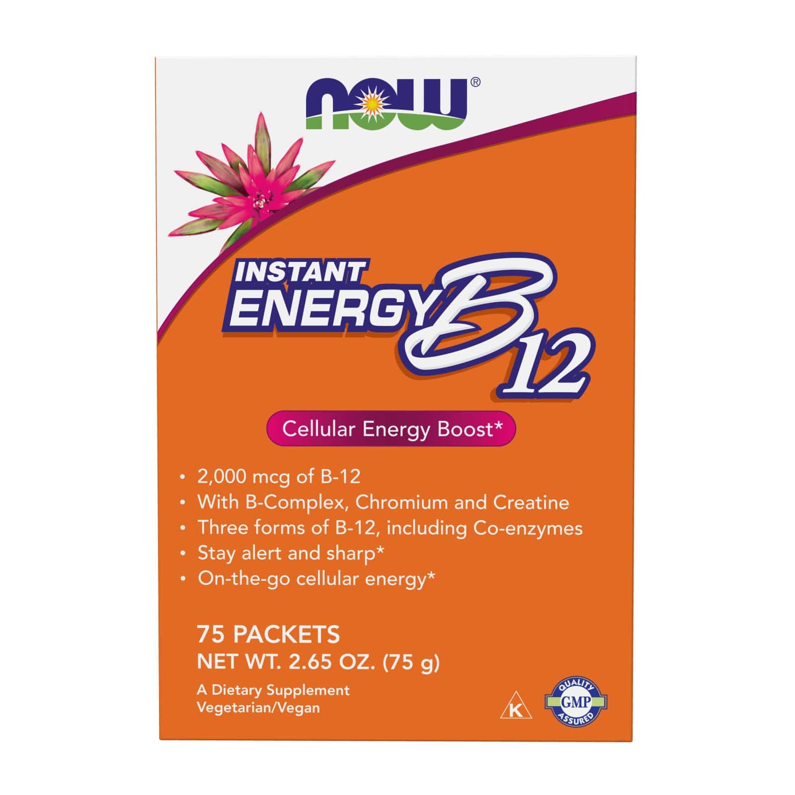 NOW Foods Instant Energy B-12 75 Packets | DailyVita
