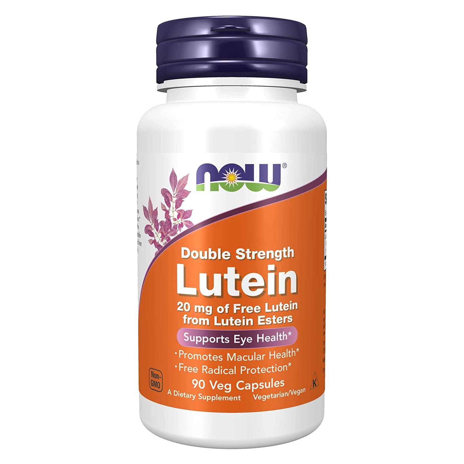 NOW Foods Lutein Double Strength 20 mg 90 Veg Capsules | DailyVita