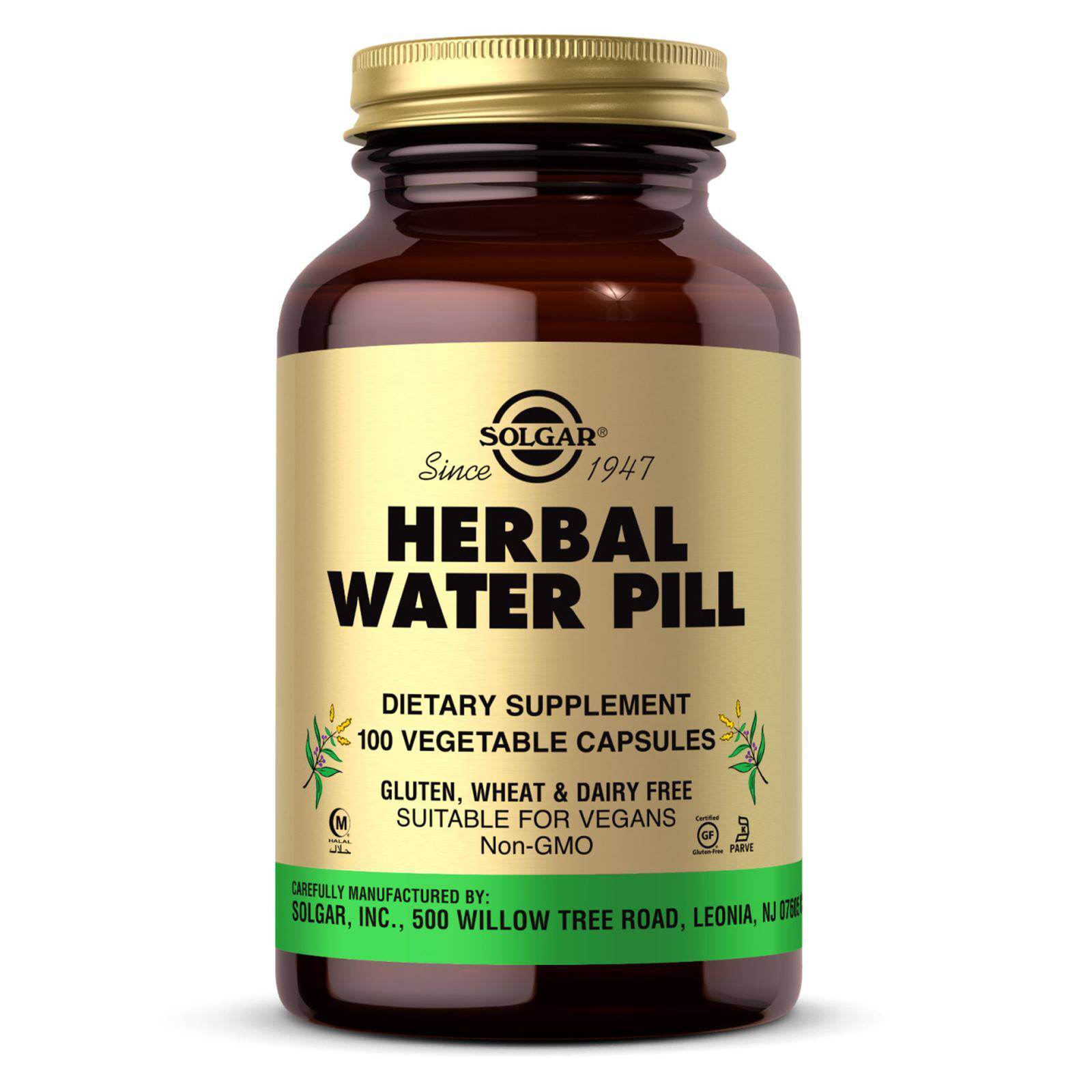 Solgar Herbal Water Pill 100 Vegetable Capsules | DailyVita