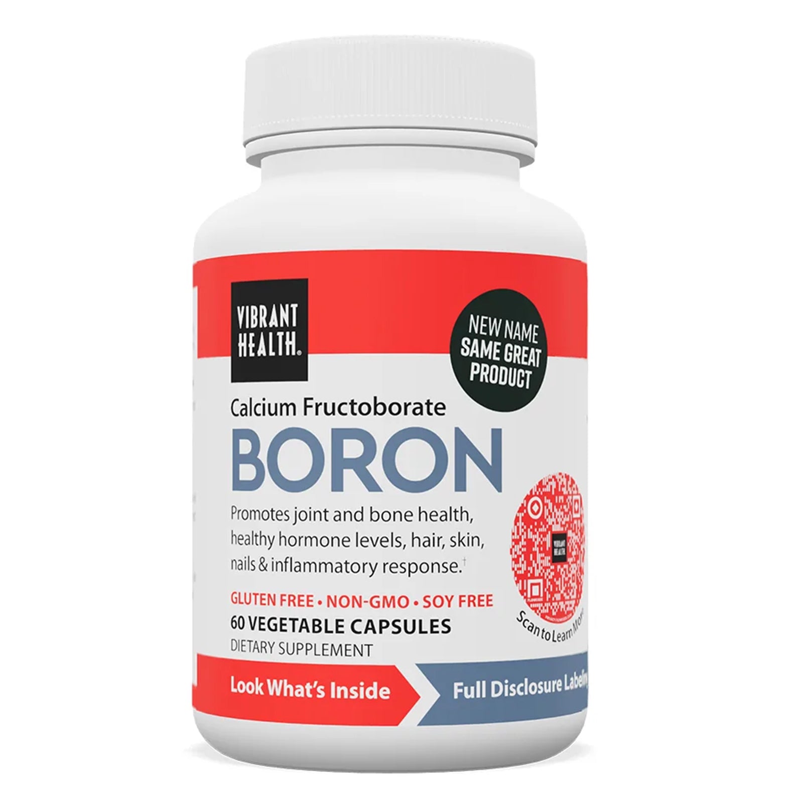 Vibrant Health Super Natural Boron, 60 vegetable capsules | DailyVita