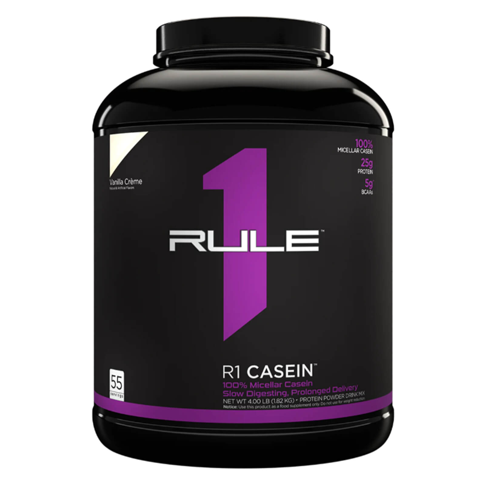 R1 Casein 55 Servings Vanilla Creme 4 lbs | DailyVita