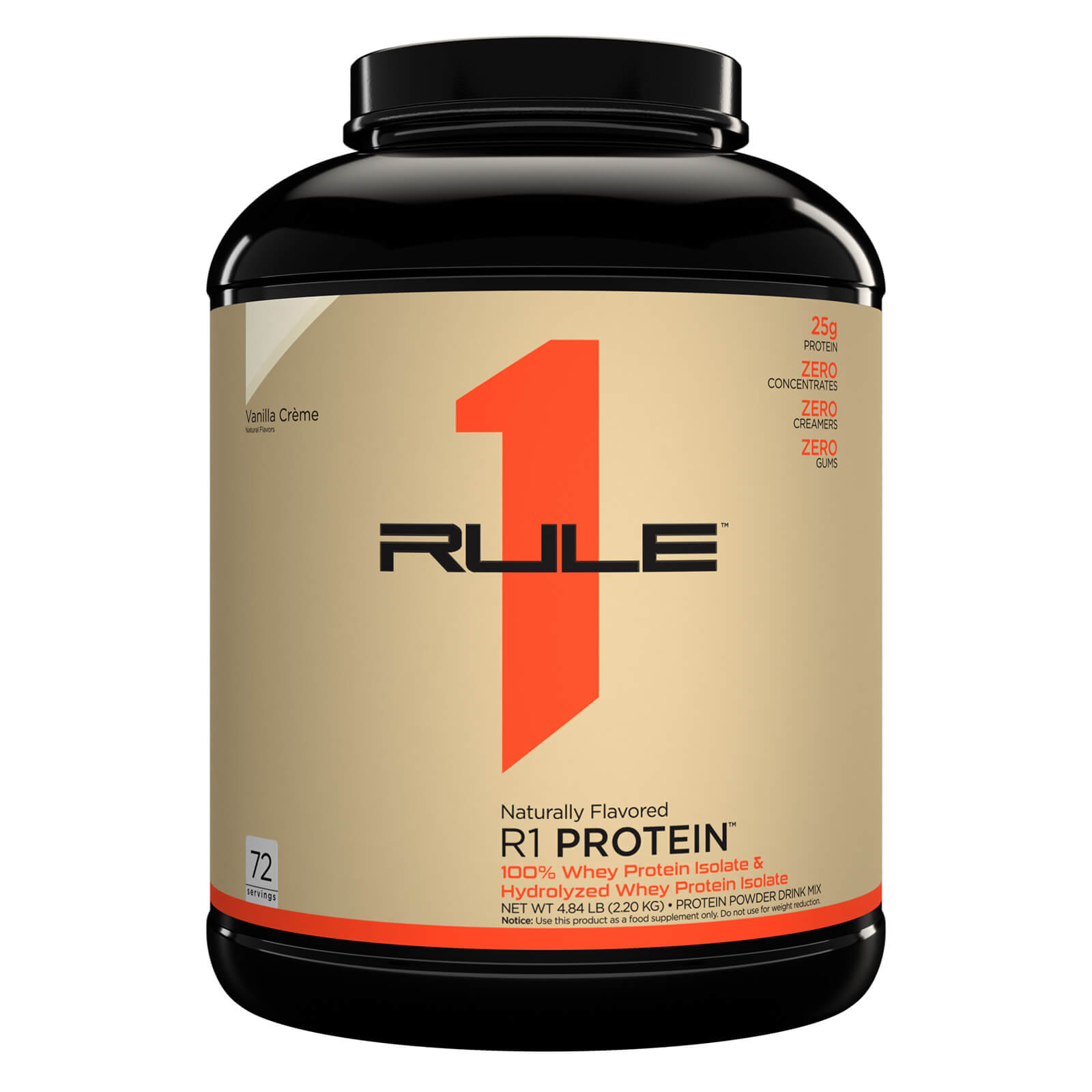 R1 Protein 64 Servings Pure Vanilla Naturally Flavored 4.3 lbs | DailyVita