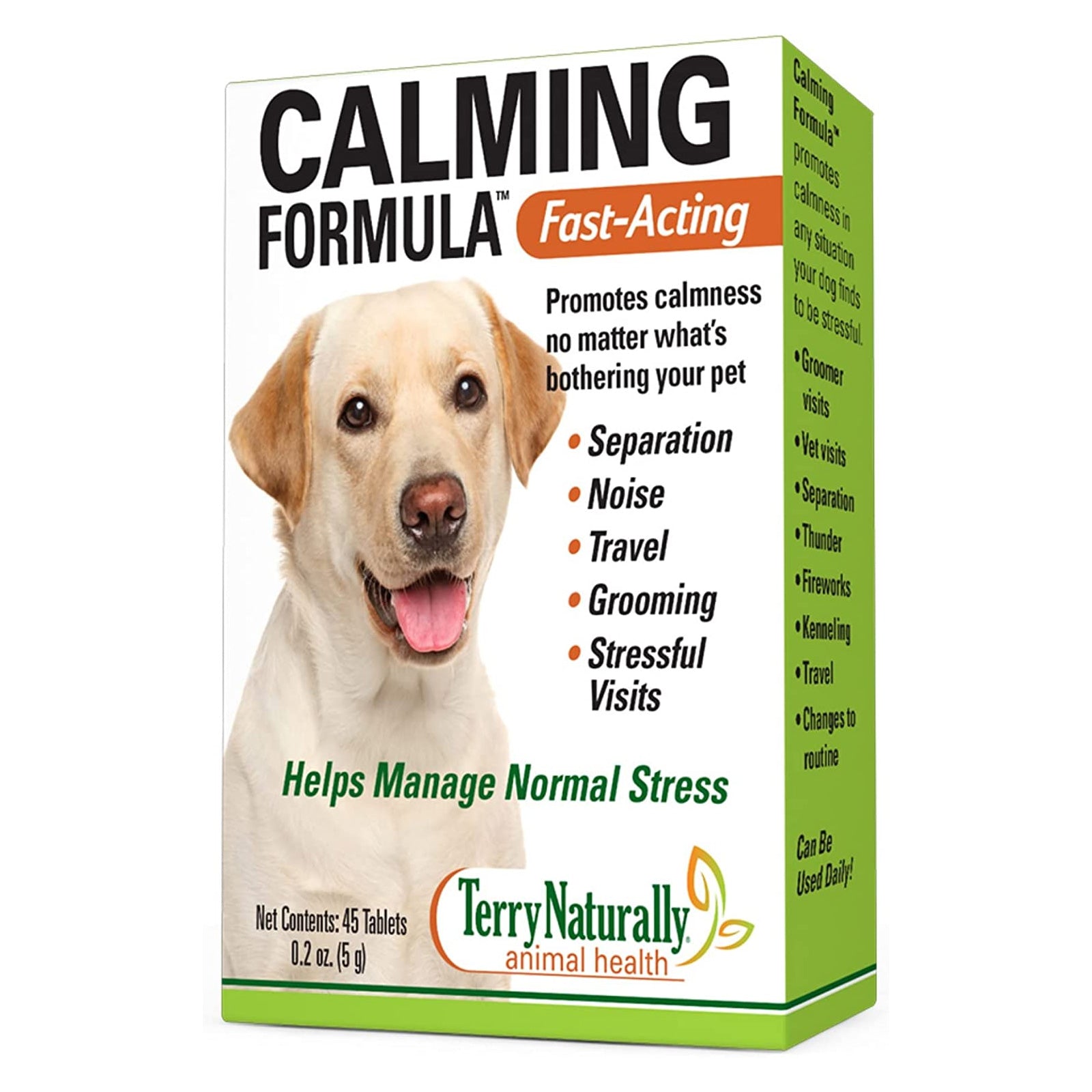 Terry Naturally Calming Formula 45 Tabs - CANINE for Dogs | DailyVita